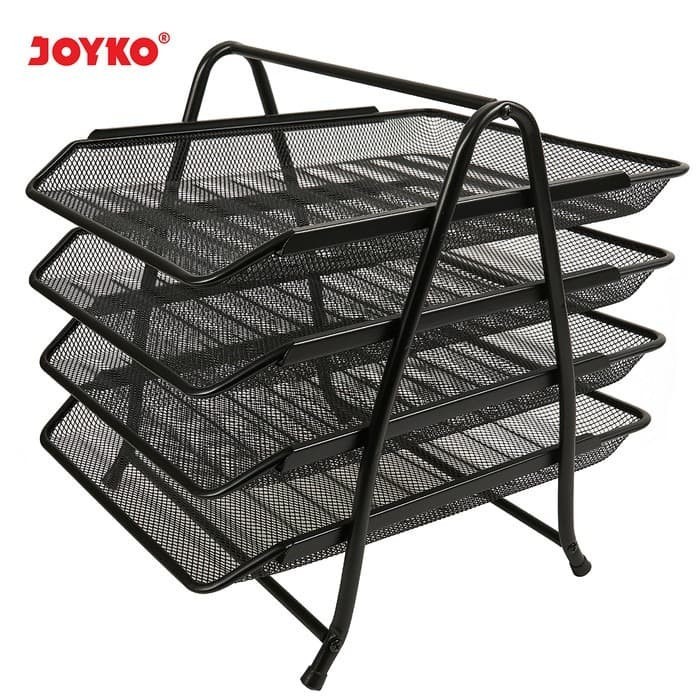 HITAM Joyko DT-31 4 Tier Iron Document Rack Black – 4 Tier Office ...