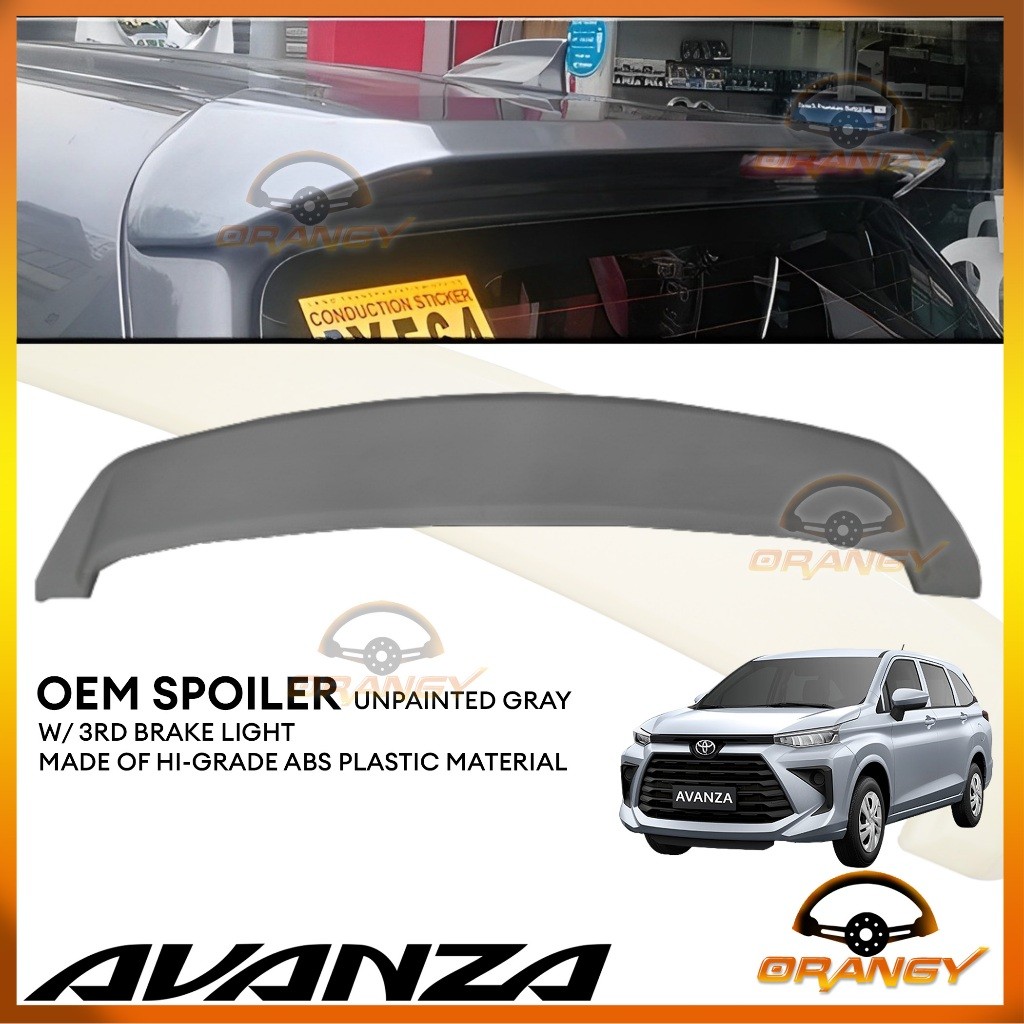 Toyota Avanza 2012 to 2021 OEM Spoiler with Brake Light UNPAINTED ( Car ...