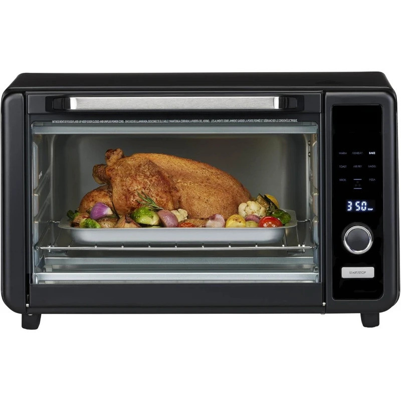 6-Slice Digital Air Fry Oven Toaster 8 Digital Cooking Functions & One ...