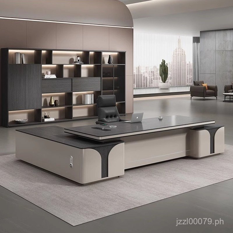Luxury Boss Desk Office Desk Simple Modern Manager Supervisor President ...