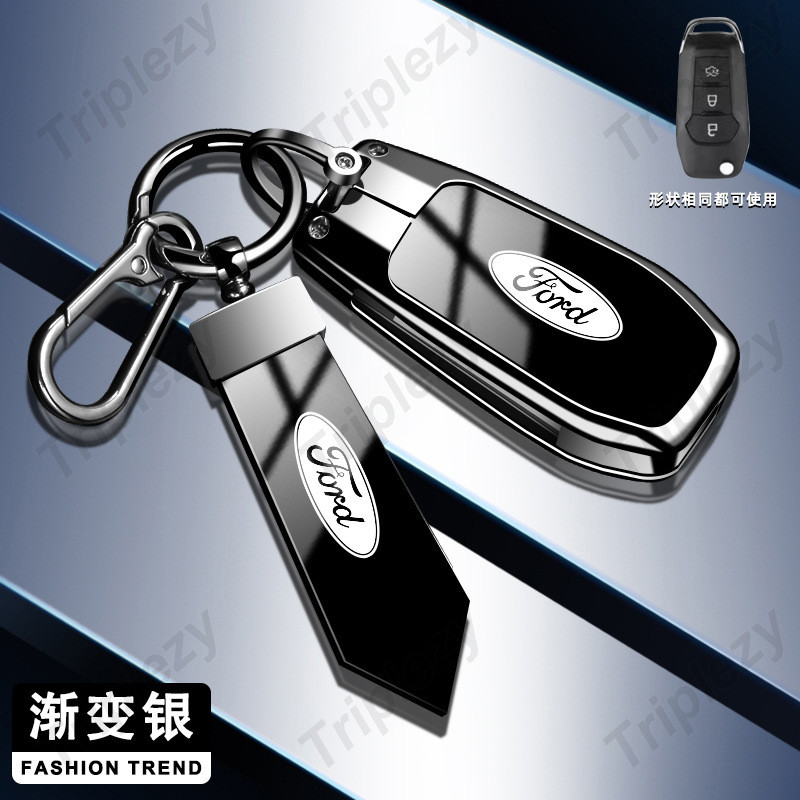 Zinc Alloy Glossy Mirror Gradient Flip Folding Remote Car Key Shell ...