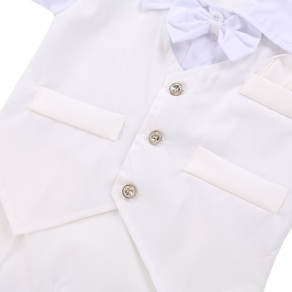 Pure White Baptismal Clothes for Boy Set Baby Christening Outfit for ...
