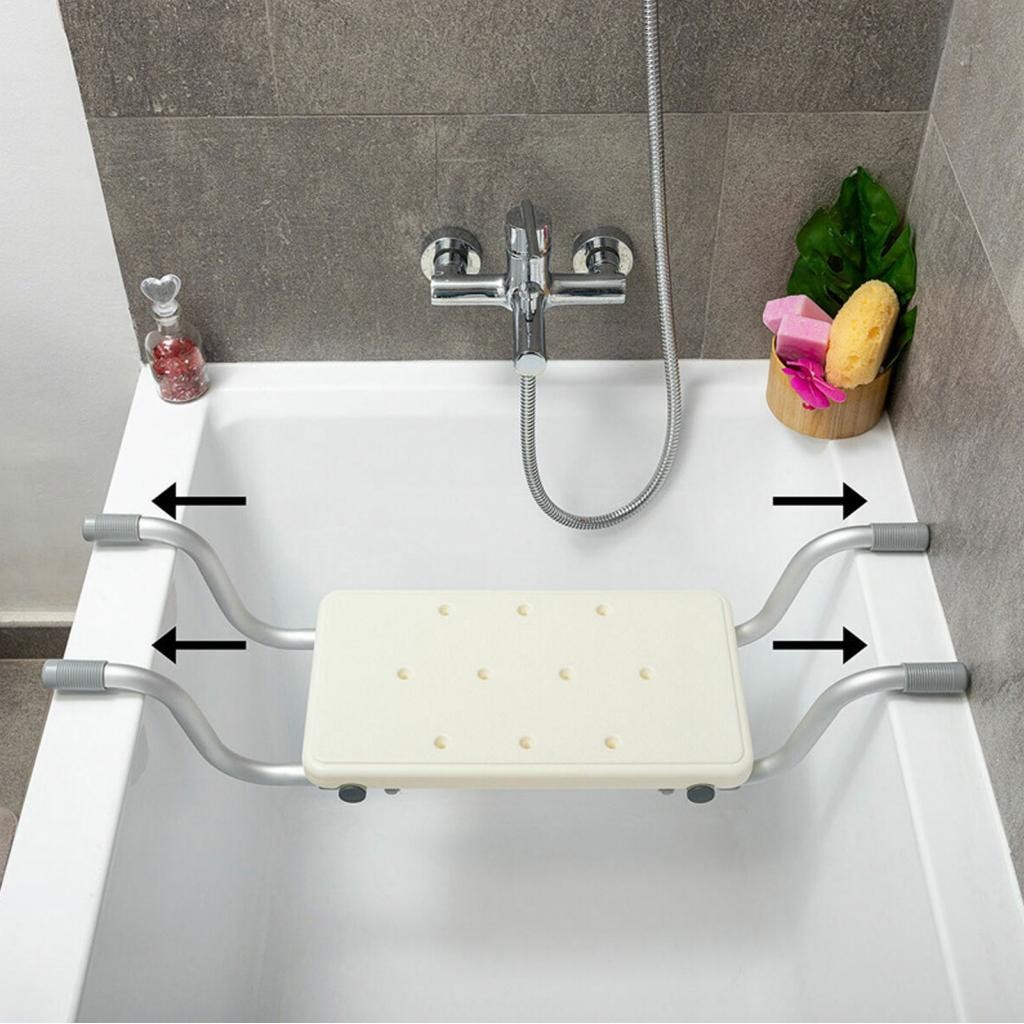 Buybest1 Bathtub Bath Seat Suspended Tub Shower Bench Anti Slip ...