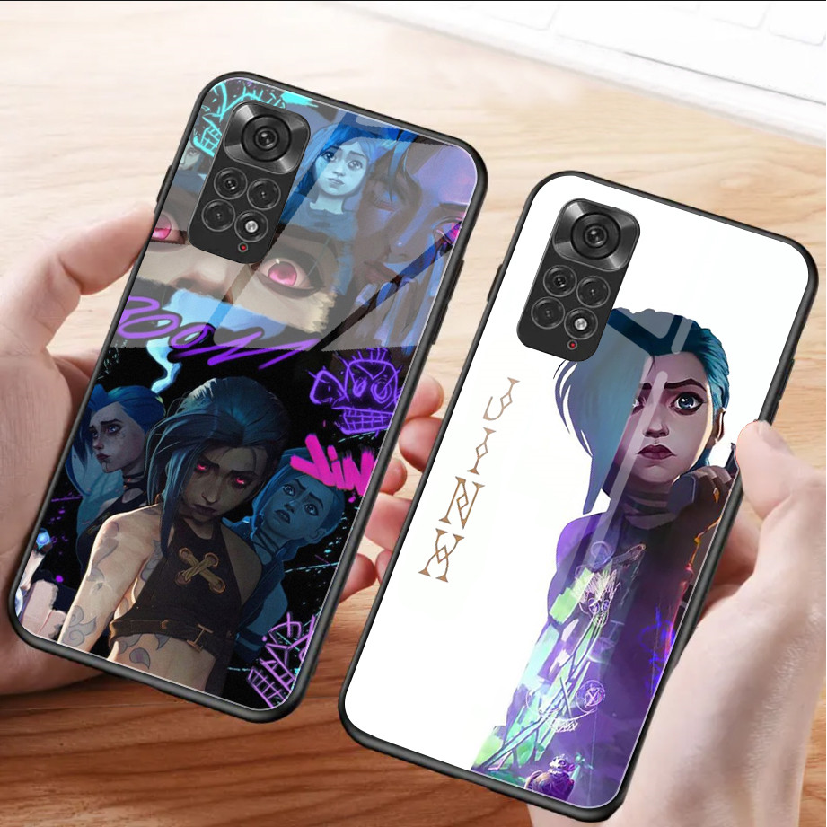 Arcane Jinx 09 Tempered Glass Phone Case For Xiaomi Redmi Note 13 pro ...