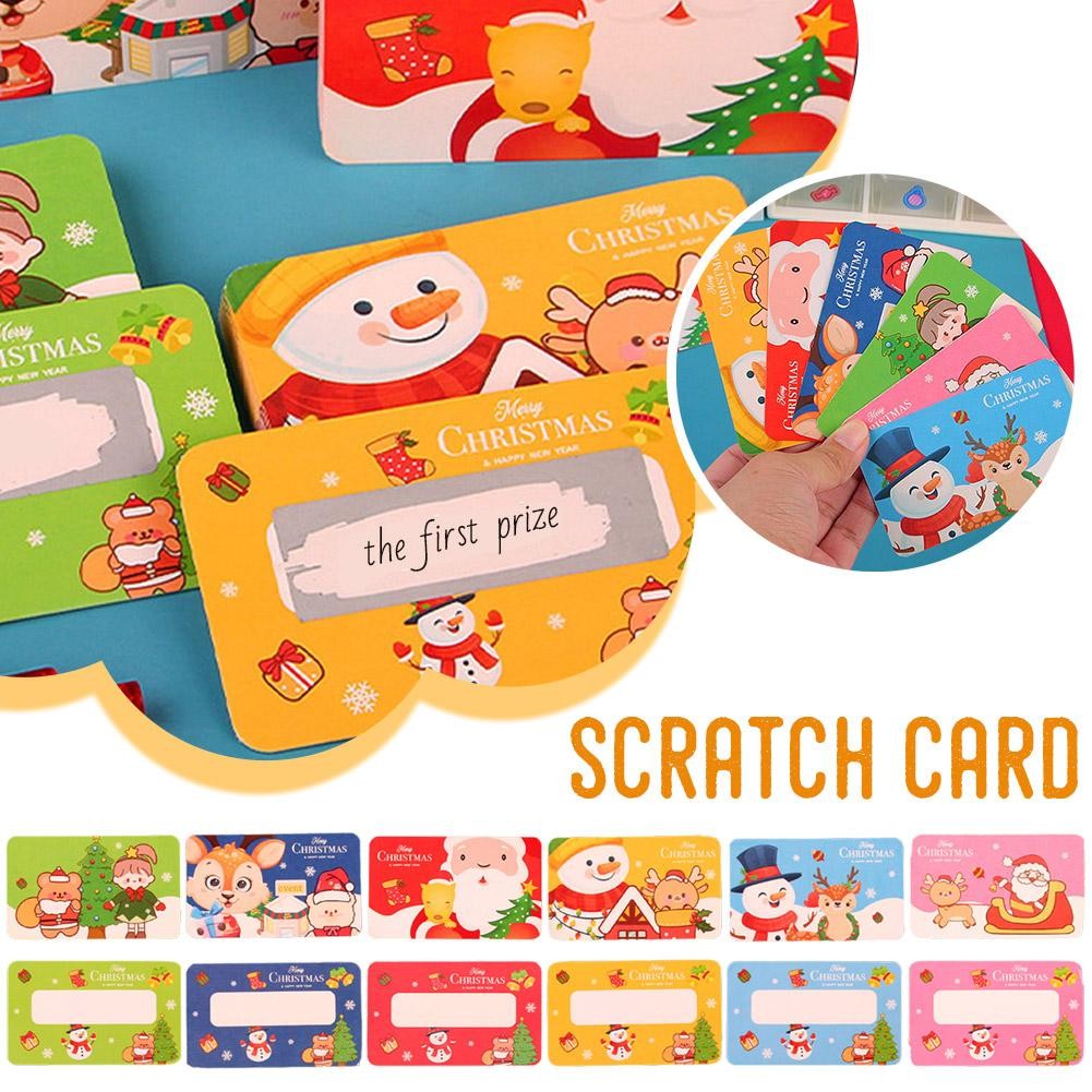20pcs Cartoon Christmas Scratch Cards Parent-Child Interactive Scratch ... 20pcs Cartoon Christmas Scratch Cards Parent-Child Interactive Scratch ...
