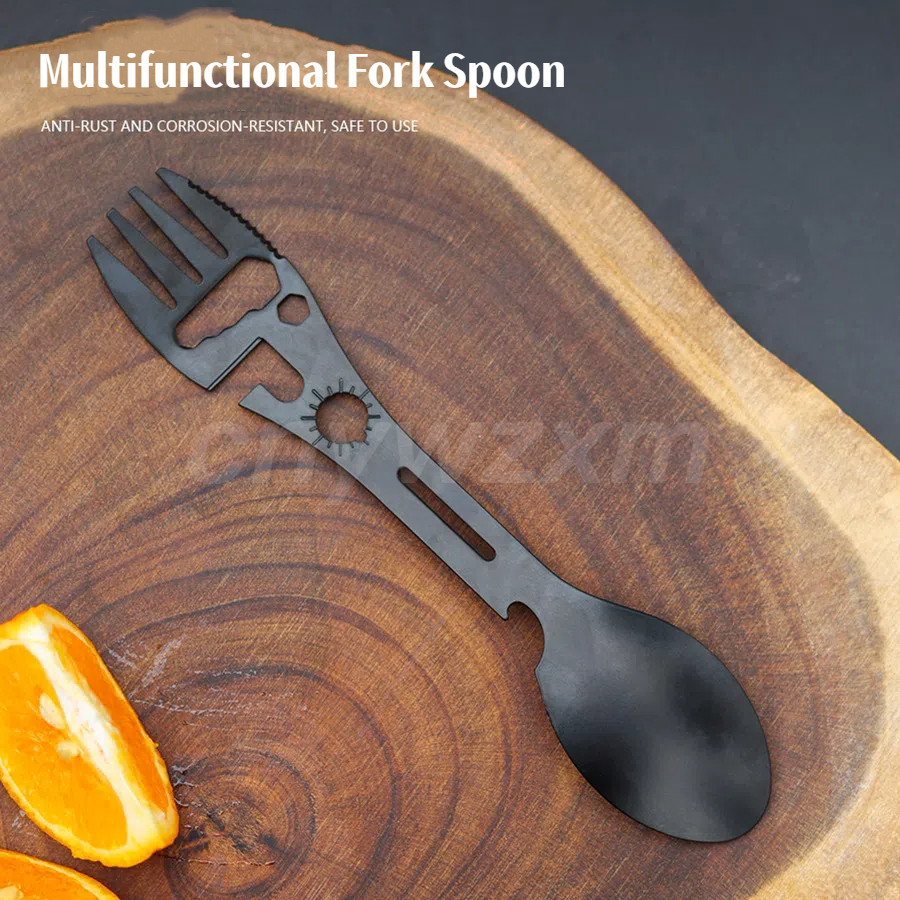 10-in-1 Portable Fork Spoon Outdoor Camping Picnic Tool Multifunctional ...