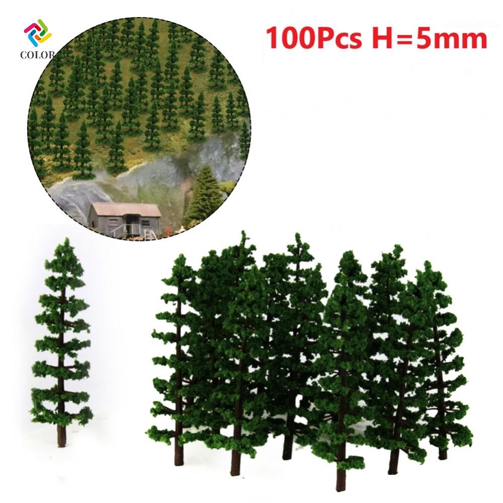 Model Tree 100pcs 1:160 50mm DIY Model Layout Model Railway N Scale ...