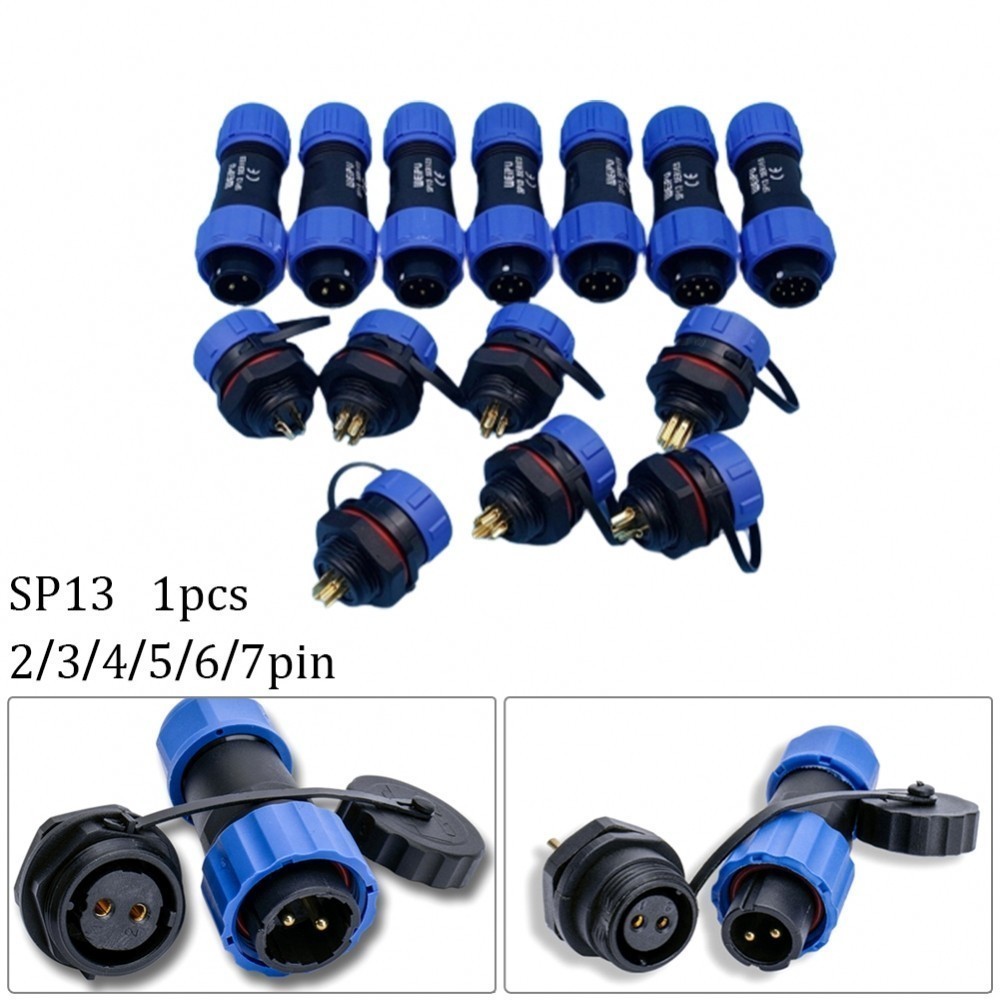 Waterproof Circular Connector SP13 Panel Mount Plug Socket for Stable ...