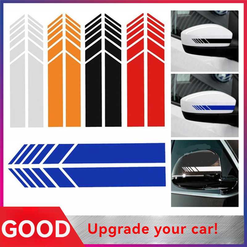 1 Pair/2 pairs Rear View Mirror Stickers Car Styling PET Car Sticker ...