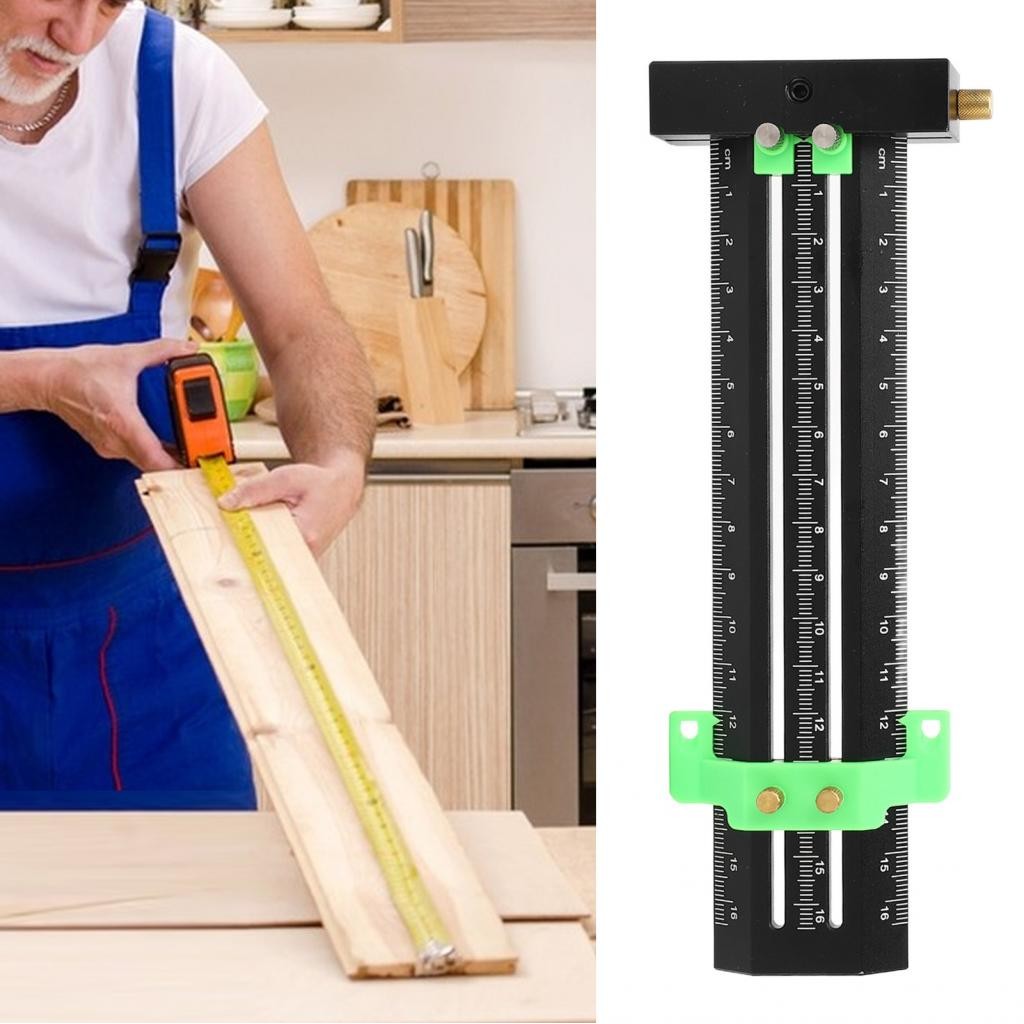 T Square Ruler Double Needle Line Drawing Parallel Vertical Scribing ...
