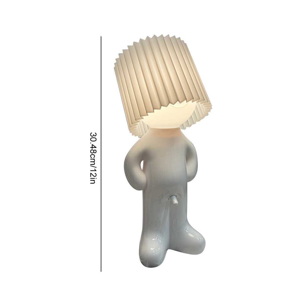 Little Shy Man Lamp Naughty Boys Desk Lamp with Lampshade Decorative ...