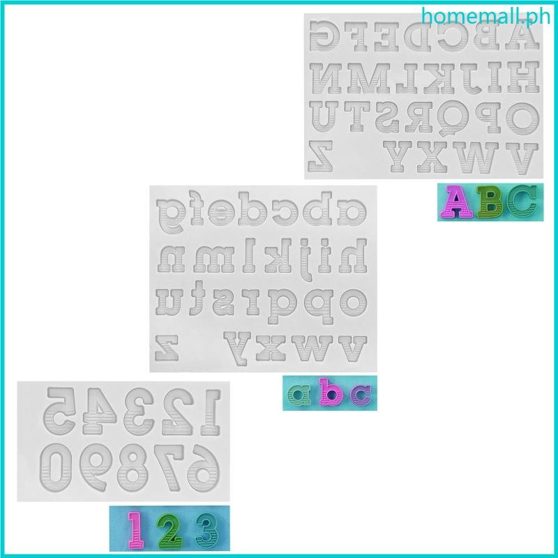 HO 26 English Letters Numbers Keychain Epoxy Resin Mold Handmade DIY Alphabet Mould | Shopee ...