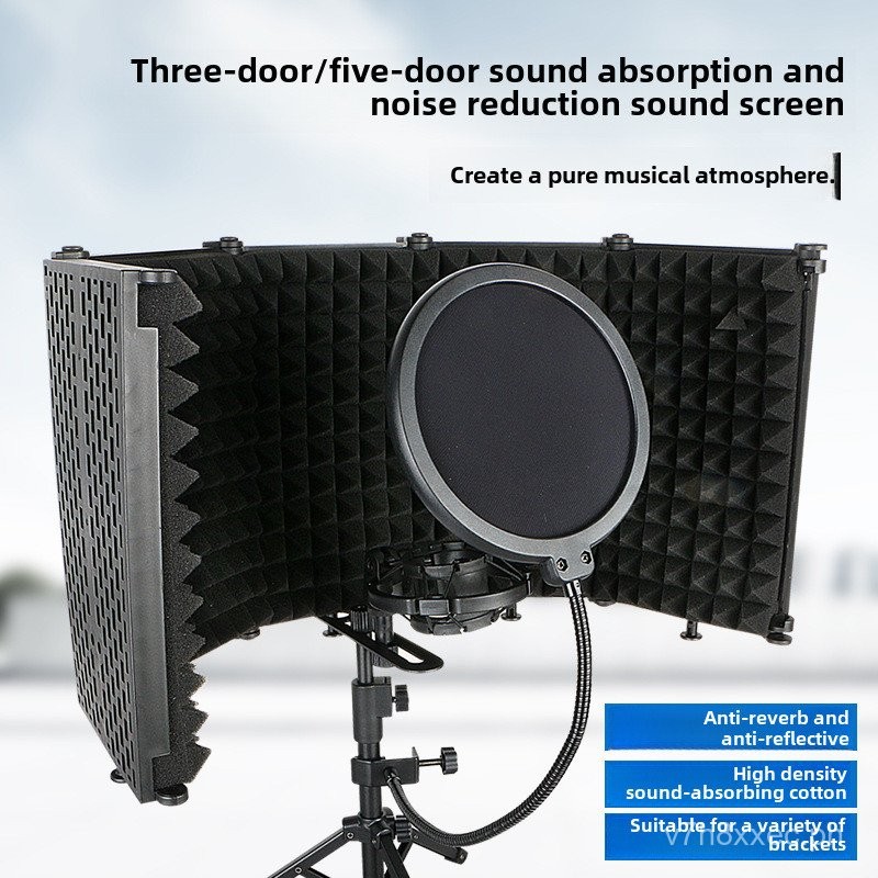 Microphone Sound Enclosure Microphone Sound-Absorbing Sponge Folding ...