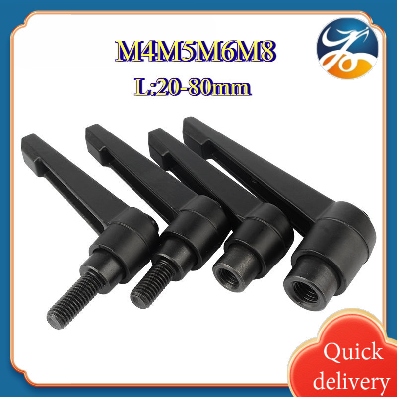 Round Adjustable Positioning Handle Screw L-Shaped Self-Locking Handle ...