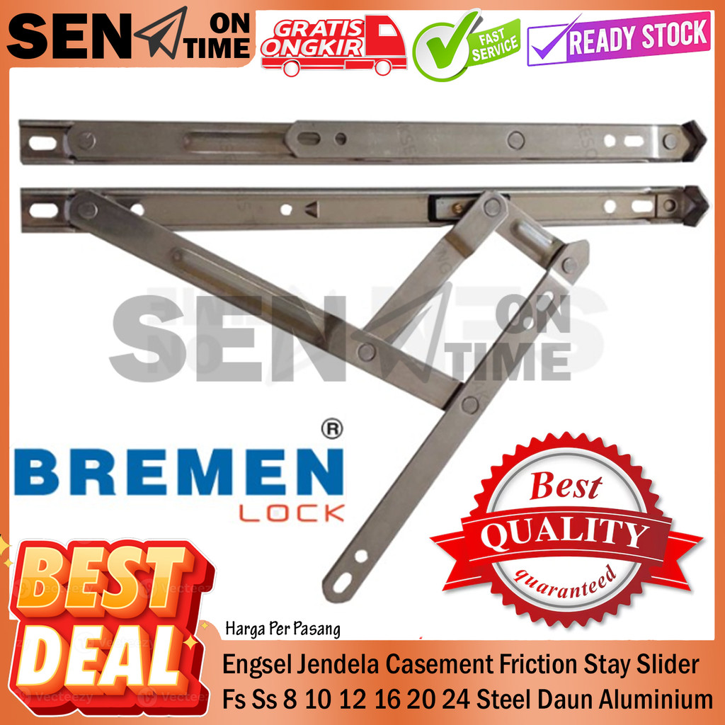 Window Hinges Casement Friction Stay Slider Fs Ss 8 10 12 16 20 24 S/S ...