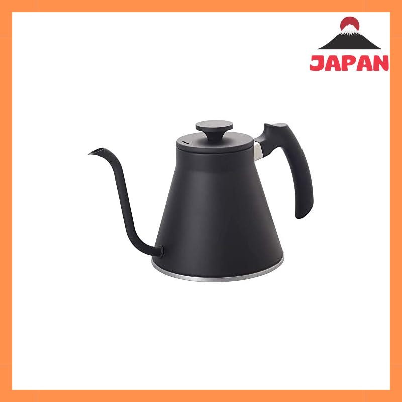 HARIO V60 Drip Kettle Fit Gas Fire IH Compatible Practical 800ml Matte Black Made in Japan ...