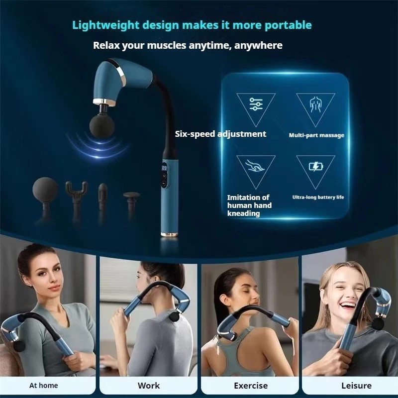 PHILIPS massage gun electric Handheld Elbow Fascia Gun Multifunctional ...