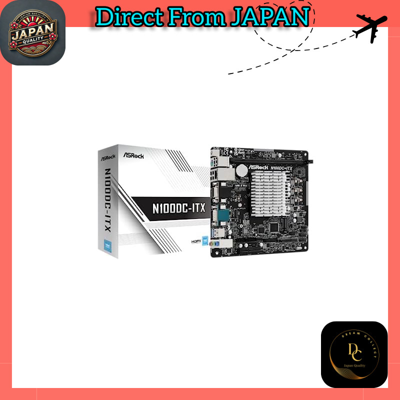 ASRock Onboard CPU Fanless Motherboard N100DC-ITX with Intel CPU N100 ...