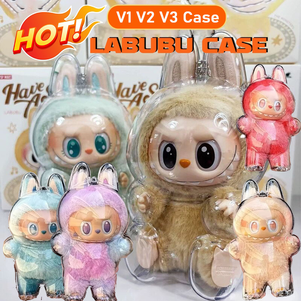 [Local Stock]3PCS Labubu Cover V3/V2/V1 Transparent Protective Acrylic ...