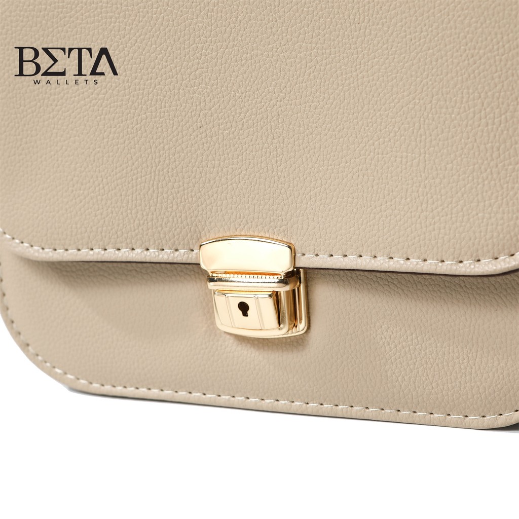 BETA Sling Bag For Women High-End Fashion 4in1 Plain Square Shape Hard ...