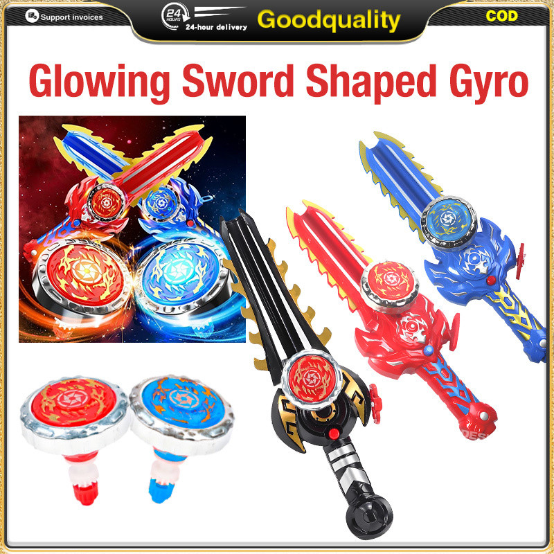 Glowing Gyro Toy Children's Flash Sword Soul Burst Gyro Warrior Sword ...