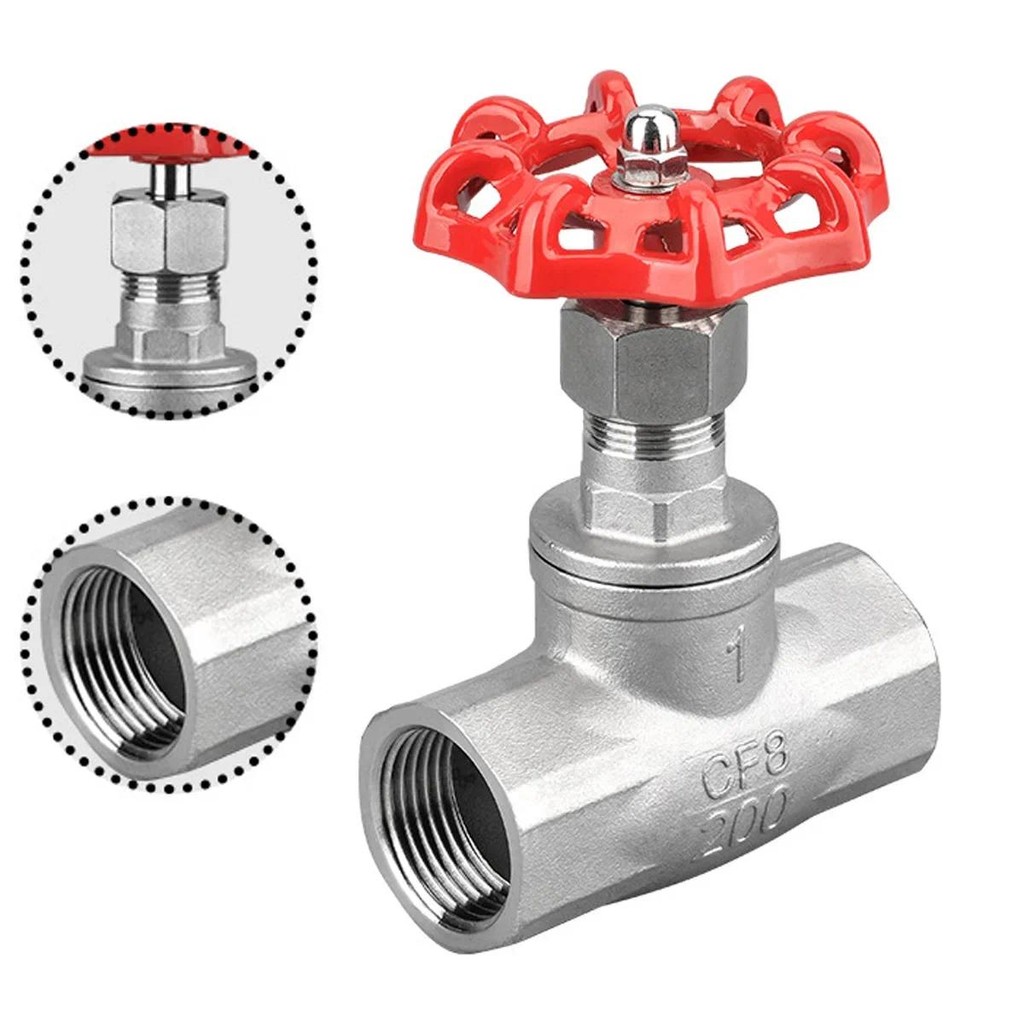 1/2" 3/4" 1" 1-1/4" BSP Female Thread Stainless Steel Globe Valve SS304 ...