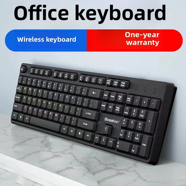 Wireless Keyboard and Mouse Set USB Desktop Laptop Office Silent ...