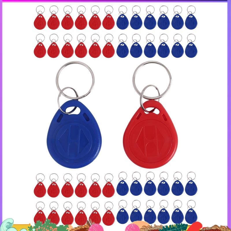 50Pcs 125 Khz Proximity ID Card RFID Keyfob Access Control Key for Door ...