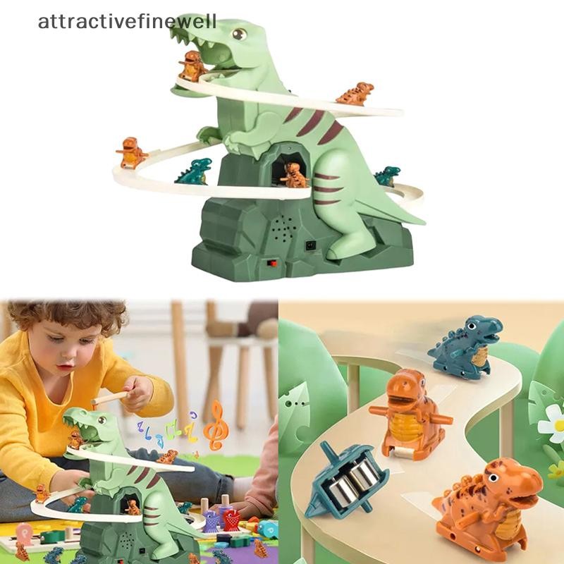 [attractivefinewell] Toddler Dinosaur Climbing Slide Stairs Toy Race ...