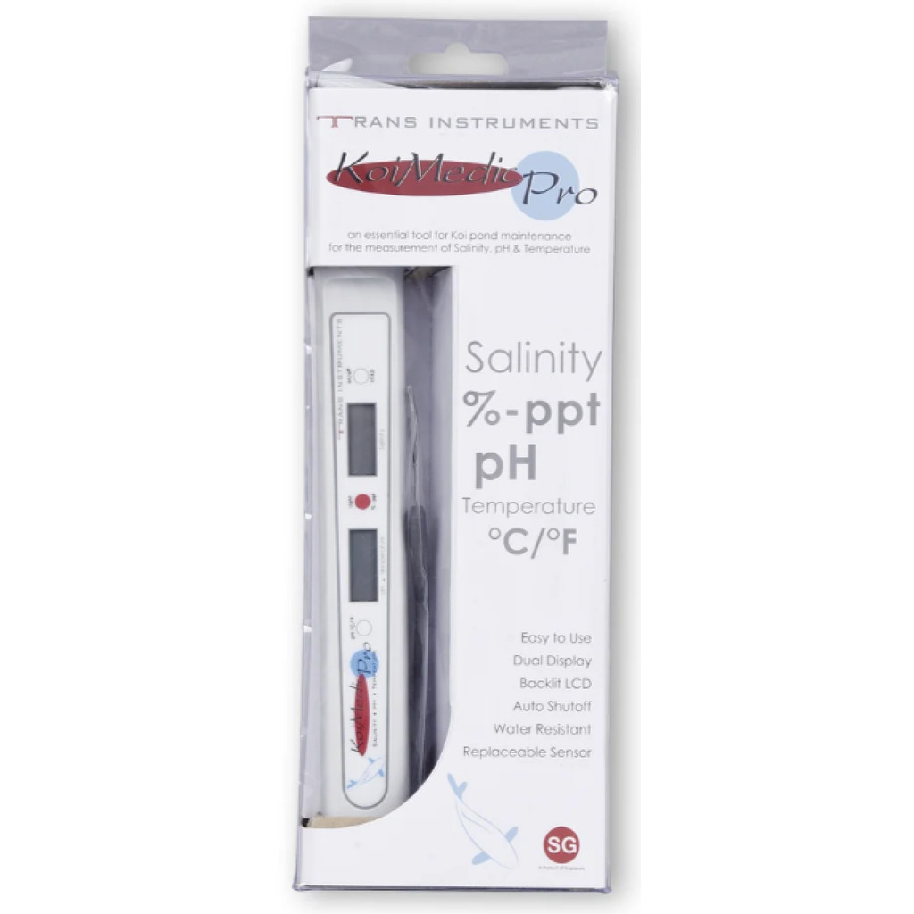 Trans Instruments Koi medic Pro 3 in 1 Salinity PH & Temperature Tester ...