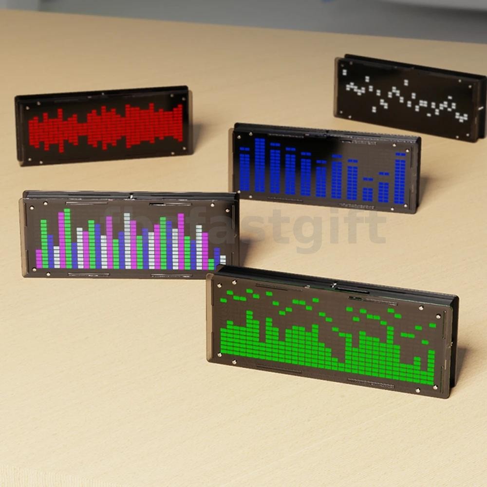 DIY LED Music Spectrum Display Kit 16x32 Rhythm Lights Clock ...