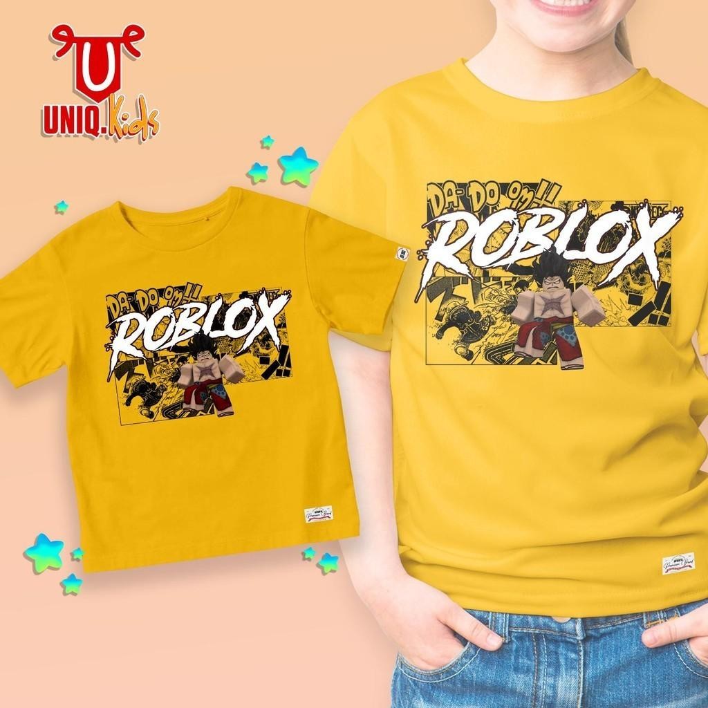 UNIQ.KIDS PH ROBLOX LUFFY GRAPHIC COTTON TSHIRT FOR KIDS | Shopee ...
