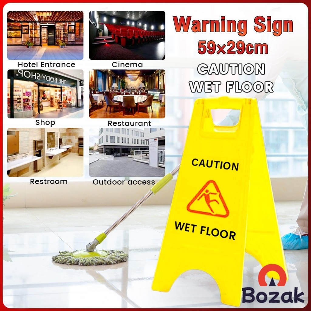 Bozak Foldable No Parking Signage Caution Wet Floor Signage Eye ...