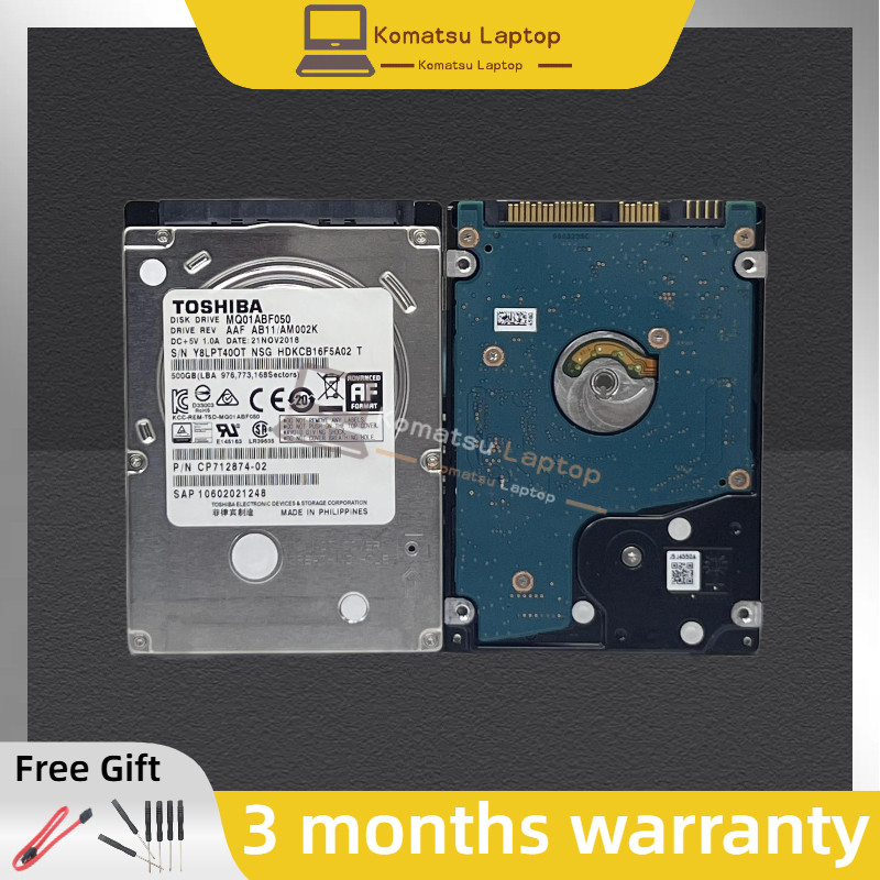 Toshiba 7MM 2.5 inch 500GB HDD Used Desktop Laptop Hard Drive 100% ...