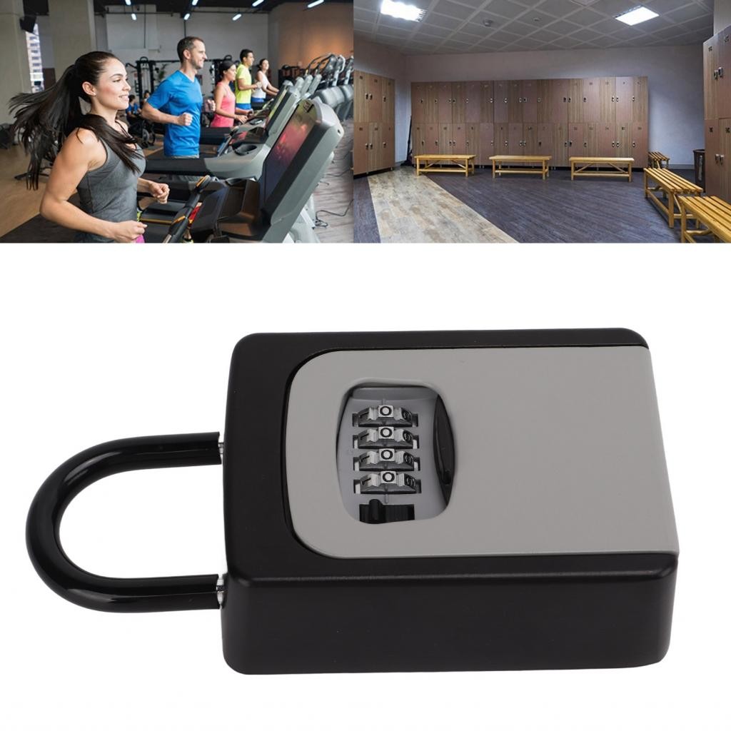 Mingxiu Safe Key Lock Storage Box Wall Mount Large Capacity Safety Code ...