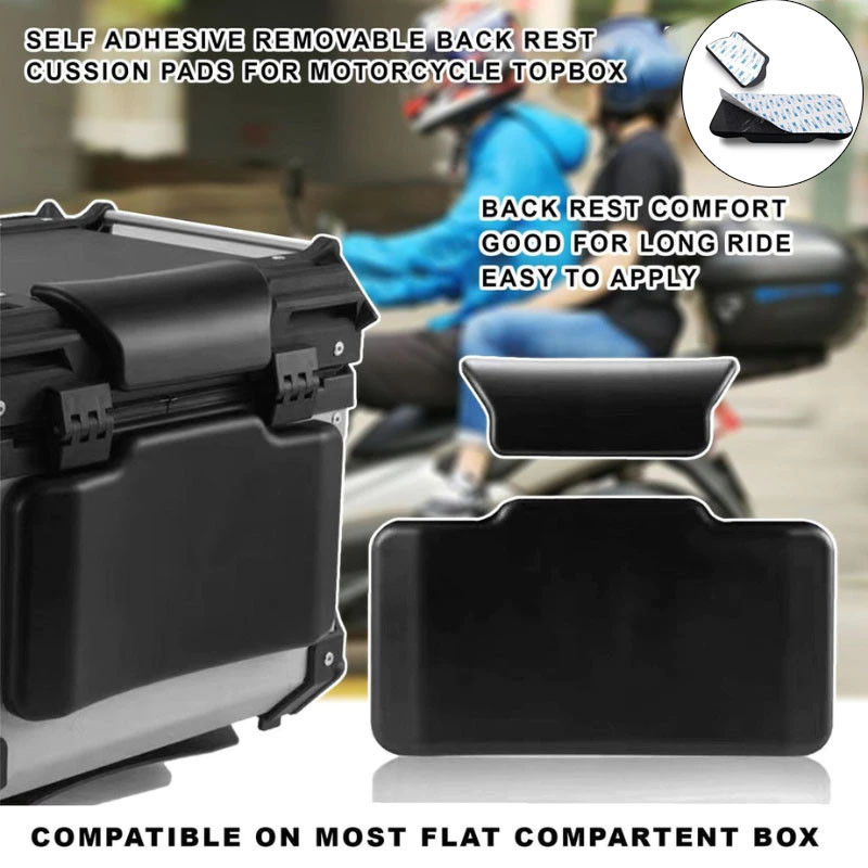 Top box Backrest Motorcycle Backrest Cushion Pad For 45L/55L Aluminum ...
