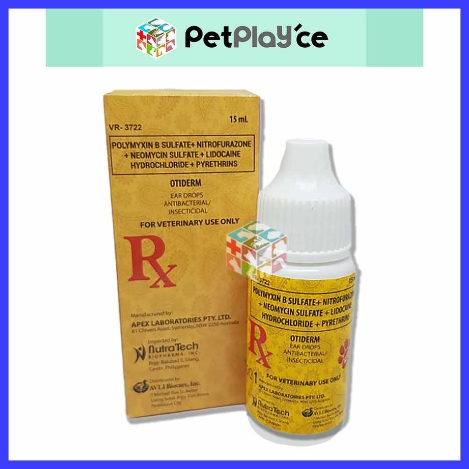 Otiderm#U'Ear[v/Drops>hN)For}mW)Cats}BZ)and}uu)Dogs}vH)15ml}DU ...