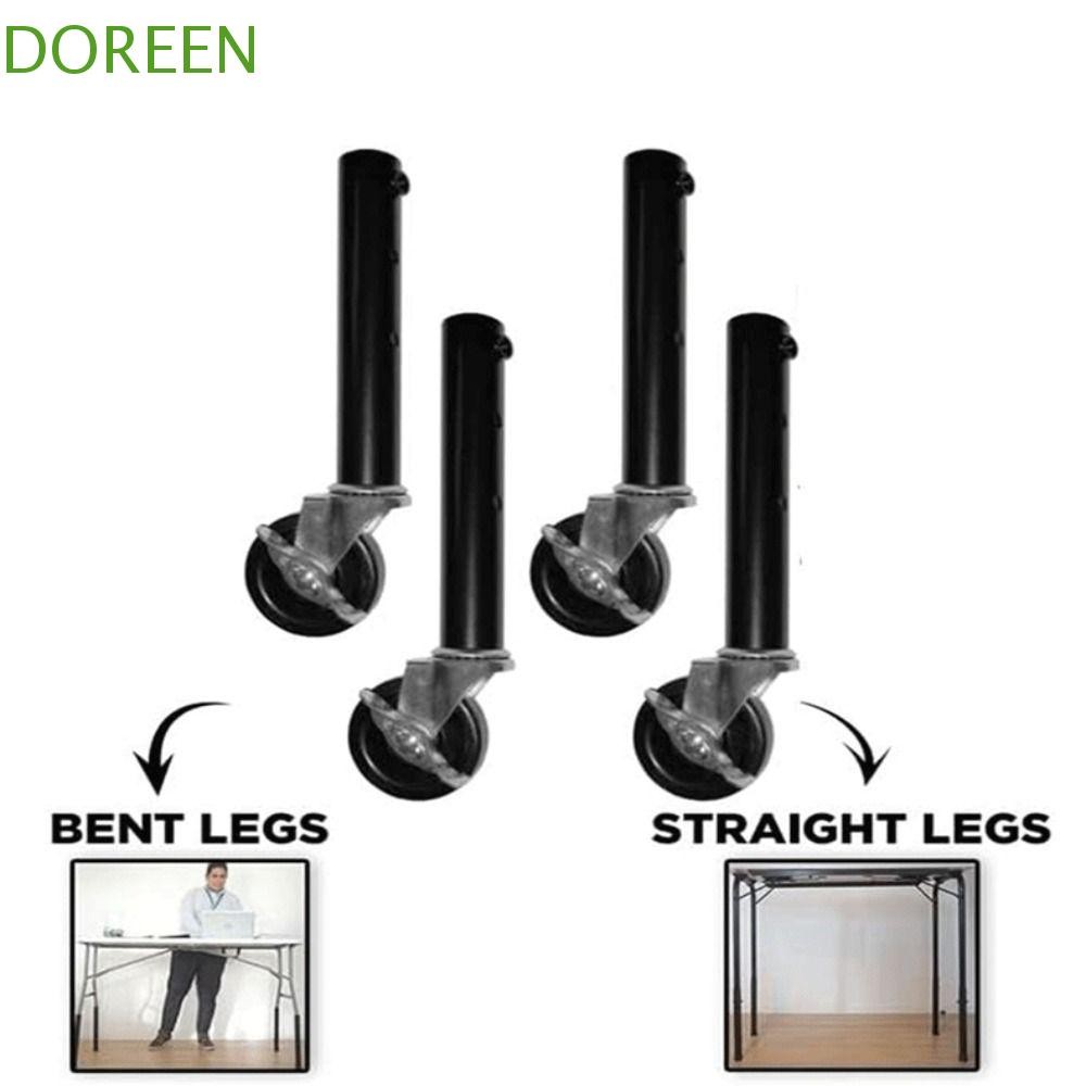 DOREEN 4 Pcs/Pack Heavy Duty Table Leg Caster Extender, Removable Multi ...