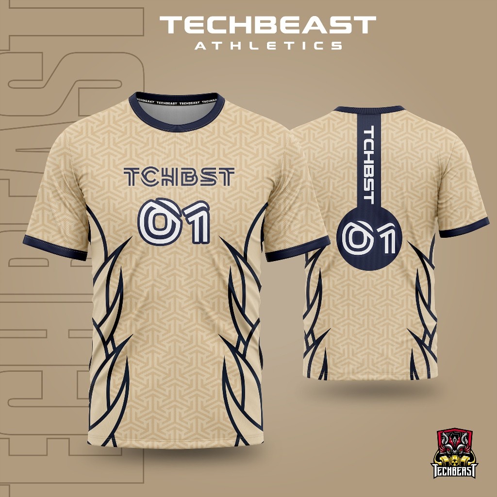 Razor Khaki T-shirt Full Sublimation Jersey Techbeast ( CUSTOM NAME + NUMBER ) | Shopee Philippines