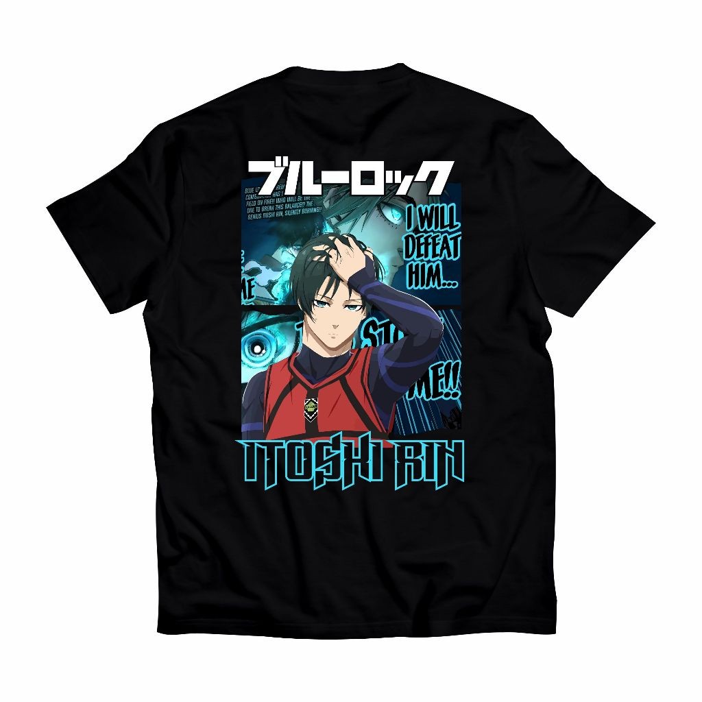 KATUN Itoshi Rin Blue Lock T-Shirt 006 Japanese 24s Cotton Anime ...