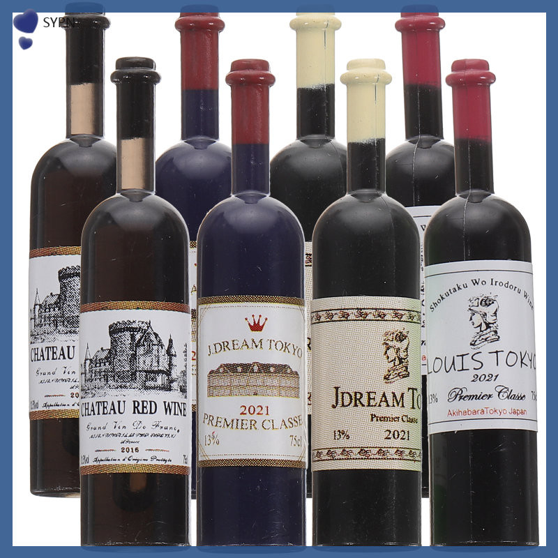 shaoyipin Toy House Mini Red Wine Bottle Miniature Beer Cans Bottles ...