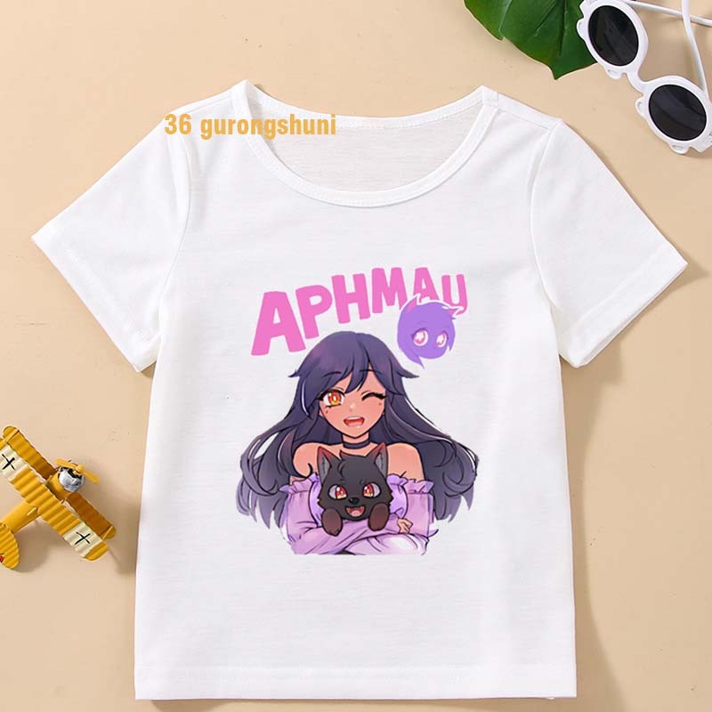 T Shirt For Girls Clothing Children Tshirt Girl cartoon Aphmau Graphic ...
