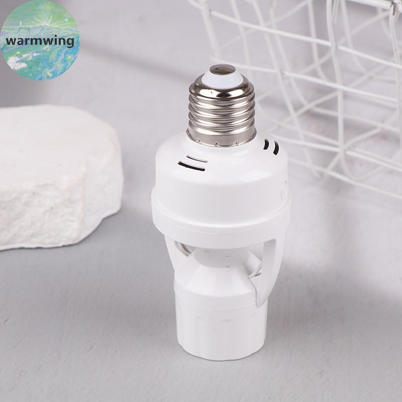 Warmwing Smart Motion Sensor Light Bulb Holder E27 Socket With PIR Induction Sensor Adapter Lamp ...