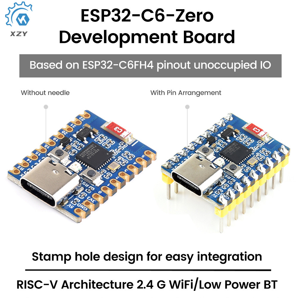 Esp32 C6 Zero Development Board Mini Wifi6 Bt Module Dual Mode 
