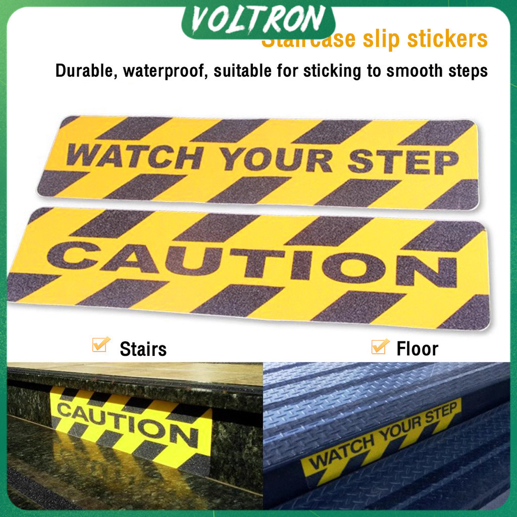 Watch Your Step / Caution Sign Grip Tape Non-slip Warning Stickers Non ...