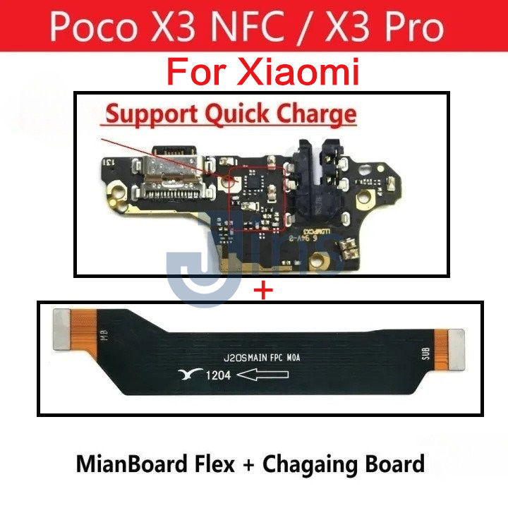 USB Board Charger Charging Dock Port Connector Flex Cable Xiaomi POCO ...