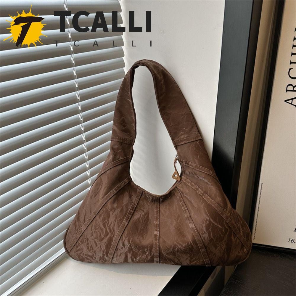 TCALLI Vintage Hobo Bag, Shoulder Bag Large Capacity Underarm Bag ...
