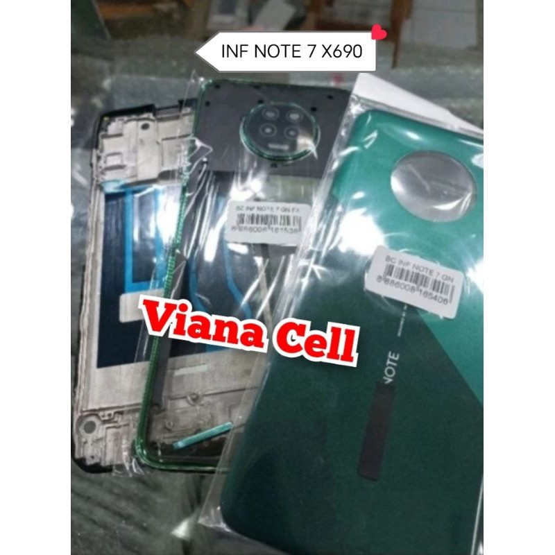 Lcd frame + bazzel + backdoor infinix Note 7 | Shopee Philippines