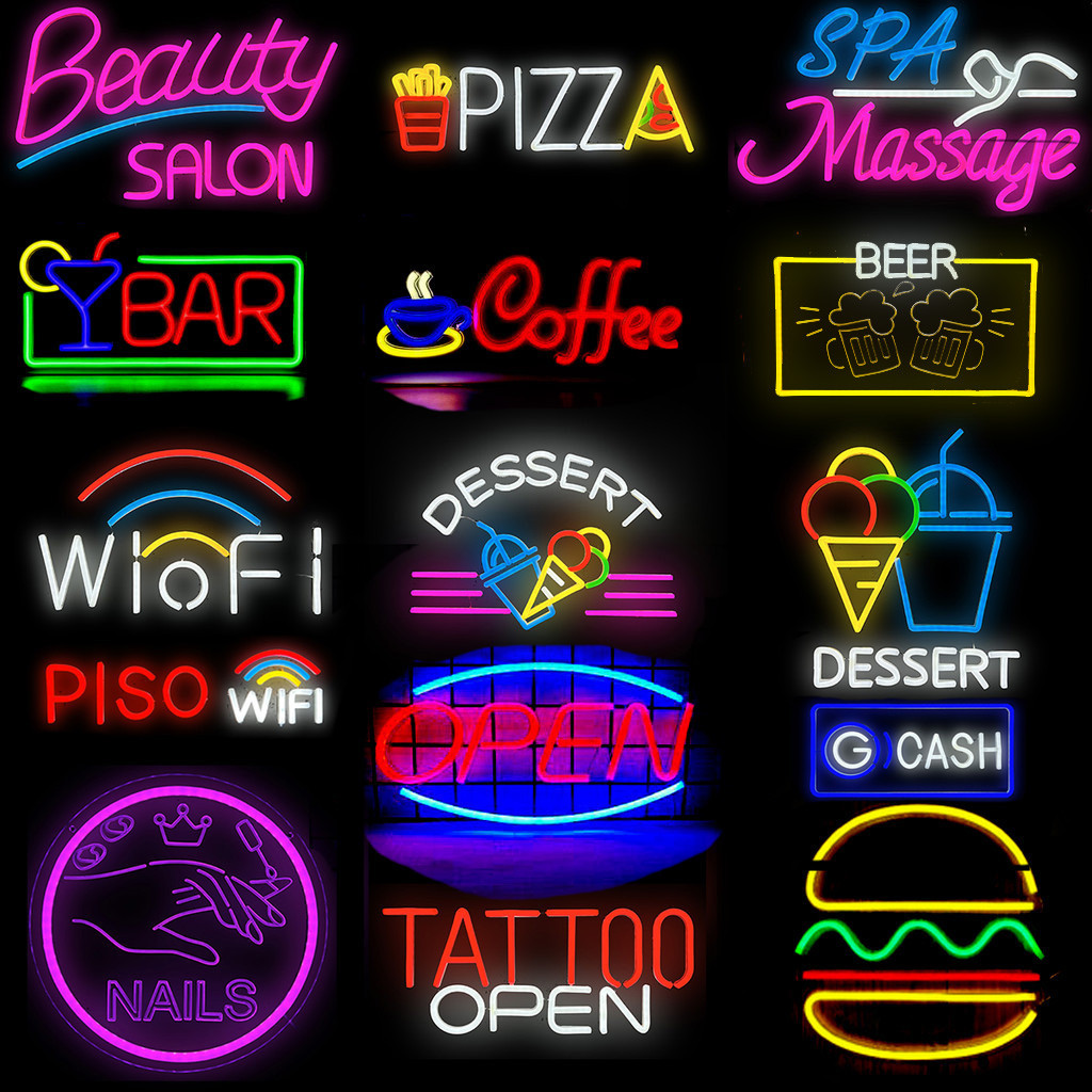 Piso Wifi Gcash Coffee Beer Neon Sign Wall Light Neon Light for Bar ...