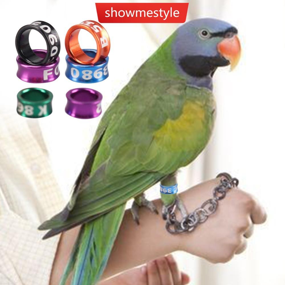 SMS 20Pcs 4mm/4.7mm/5mm/6mm With Numbered Aluminum Bird Pigeon Foot ...